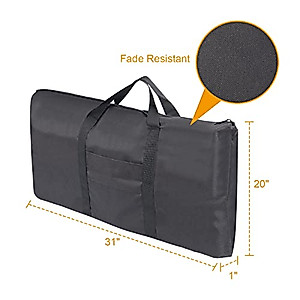 AJinTeby Griddle Bag for Camp Chef Flat Top Griddle SG100, Camping Accessories for Camp Chef Griddle - SG100 16" x 38", SG60, FG32, 3 Burner Cookers, Heavy Duty 600D Polyester Griddle Carry Bag