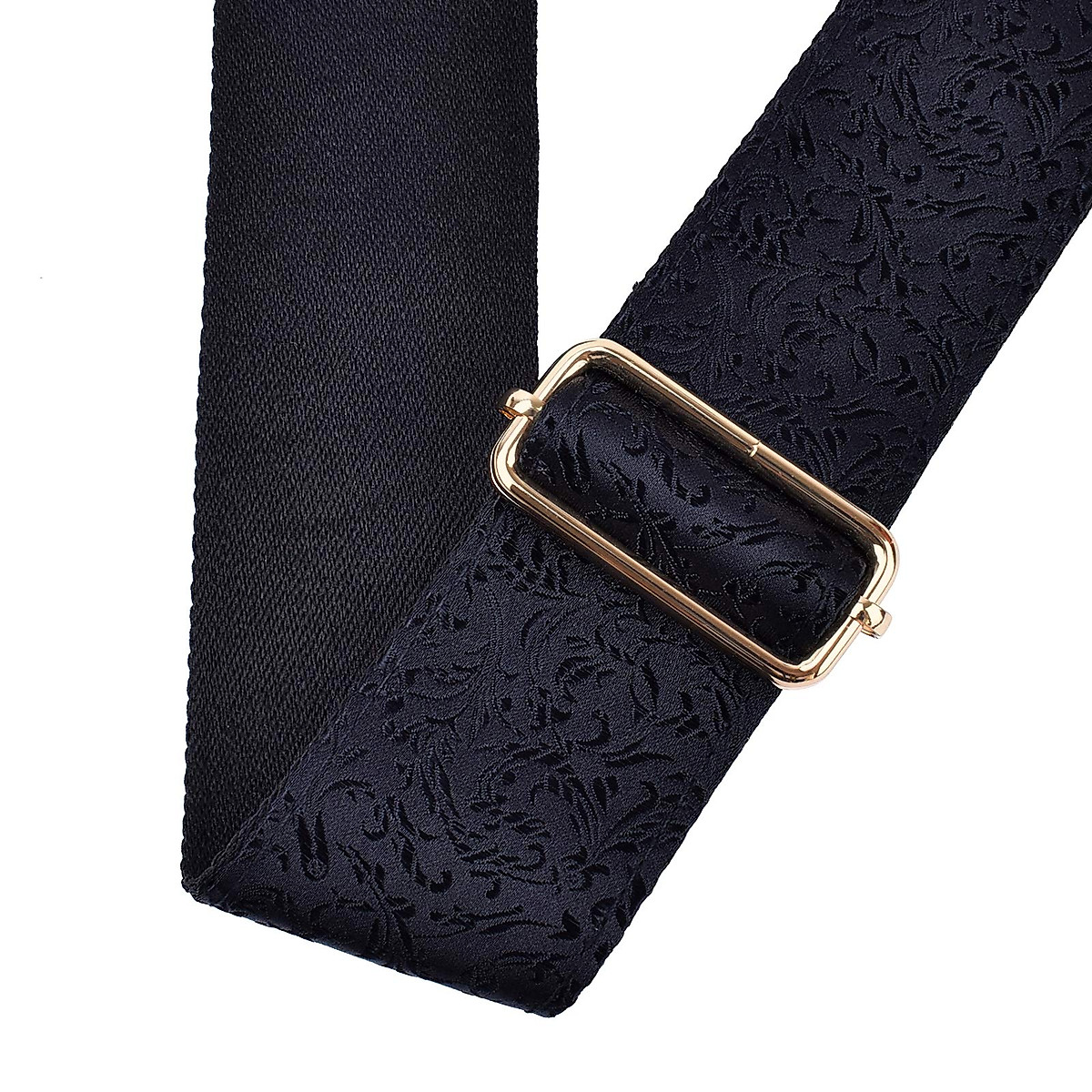 CLOUDMUSIC Handbag Strap Replacement Crossbody Strap Purse Strap For Women Girls(Black Leaves)