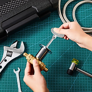 Tondiamo 2 Pcs Universal Gas Valve Key Fireplace Key for Gas Fire Pits Polished Brass Replacement Gas Key for Outdoor Gas Fireplace Fits Both 1/4-inch and 5/16-inch Turn Ball (Silver,3 Inch)