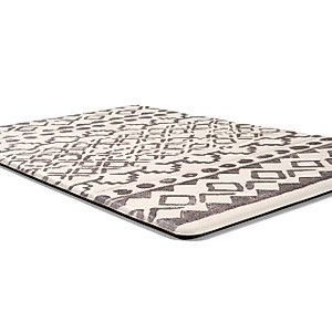 Rugshop Distressed Bohemian Anti Fatigue Standing Mat 18" x 47" Gray