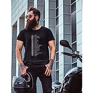 Funny Gifts for Beard Lovers Beard Scale Bearded Shirt Dad Beard Men T-Shirt X-Large Black