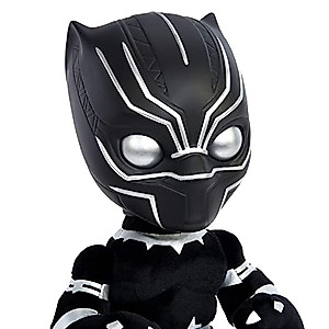 ?Marvel Black Panther Heart of Wakanda Plush Figure with Lights and Sounds, Soft Doll for Fans and Collectors