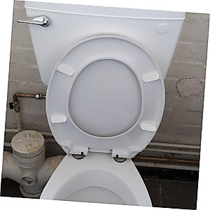 OSALADI 4pcs Toilet Seat Gasket Bidet Bumpers Toilet Riser Toilet Lid Gaskets Non-skid Toilet Gaskets Toilet Seat Bumper Toilet Parts Toilet Seat Silicone Buffers Plastic Light Grey