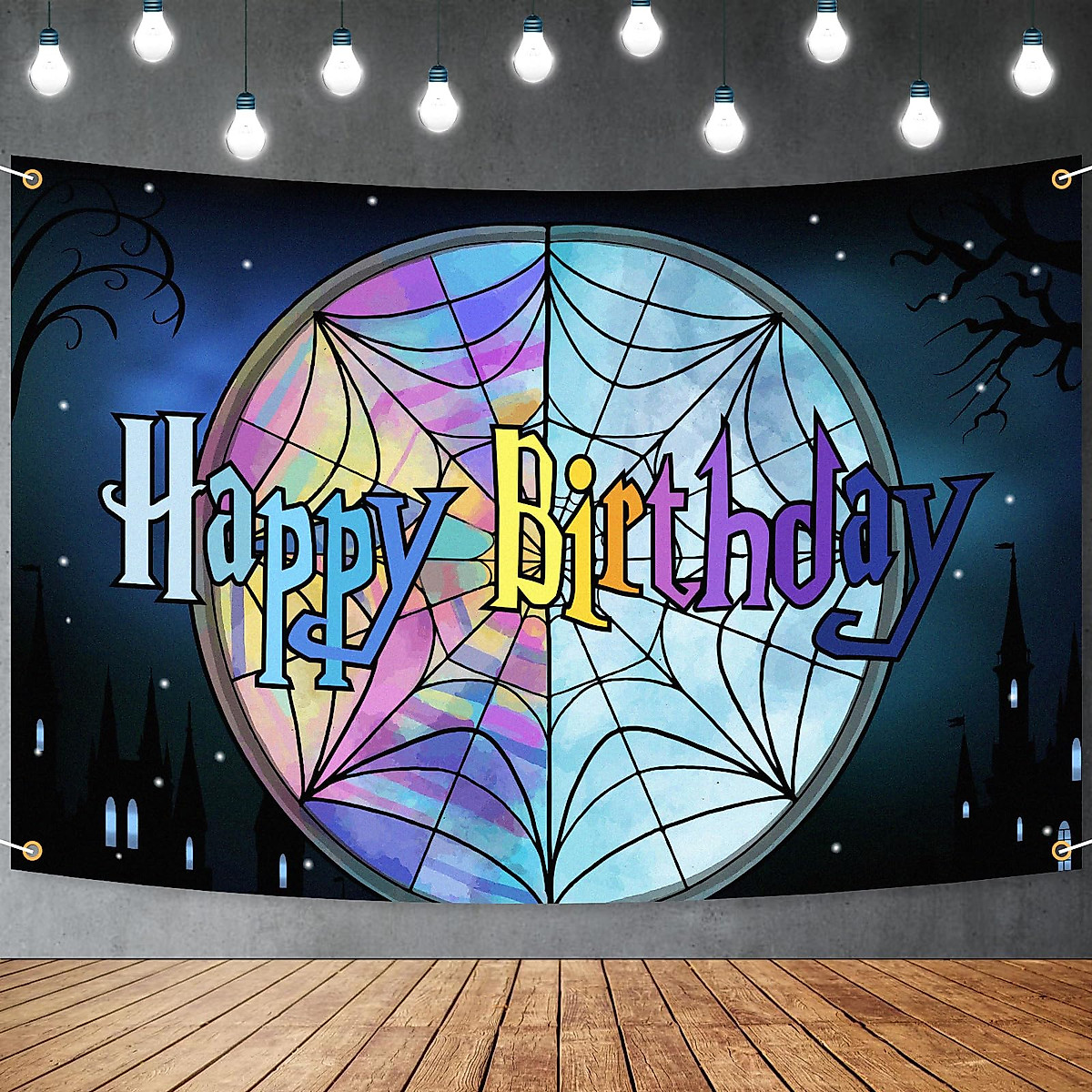 Wednesday Birthday Backdrop | Horror TV Show Party Decorations
