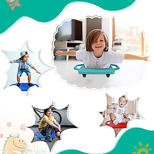 4 Pack Sports Scooter Board with Handles, Floor Scooter, Sitting Scooter Board for Kids Sports Activities, Age: Over 6 Years Old