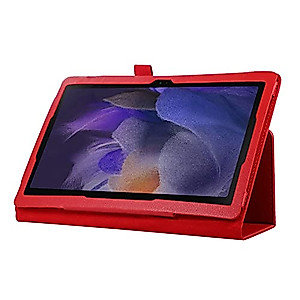 Tablet Case Cover Texture Leather Tablet Case Compatible with Samsung Galaxy TAB A8 10.5 X200/X205(2021) Slim Folding Stand Folio Protector Shockproof Back Cover with Holder Full Protective Case (Col
