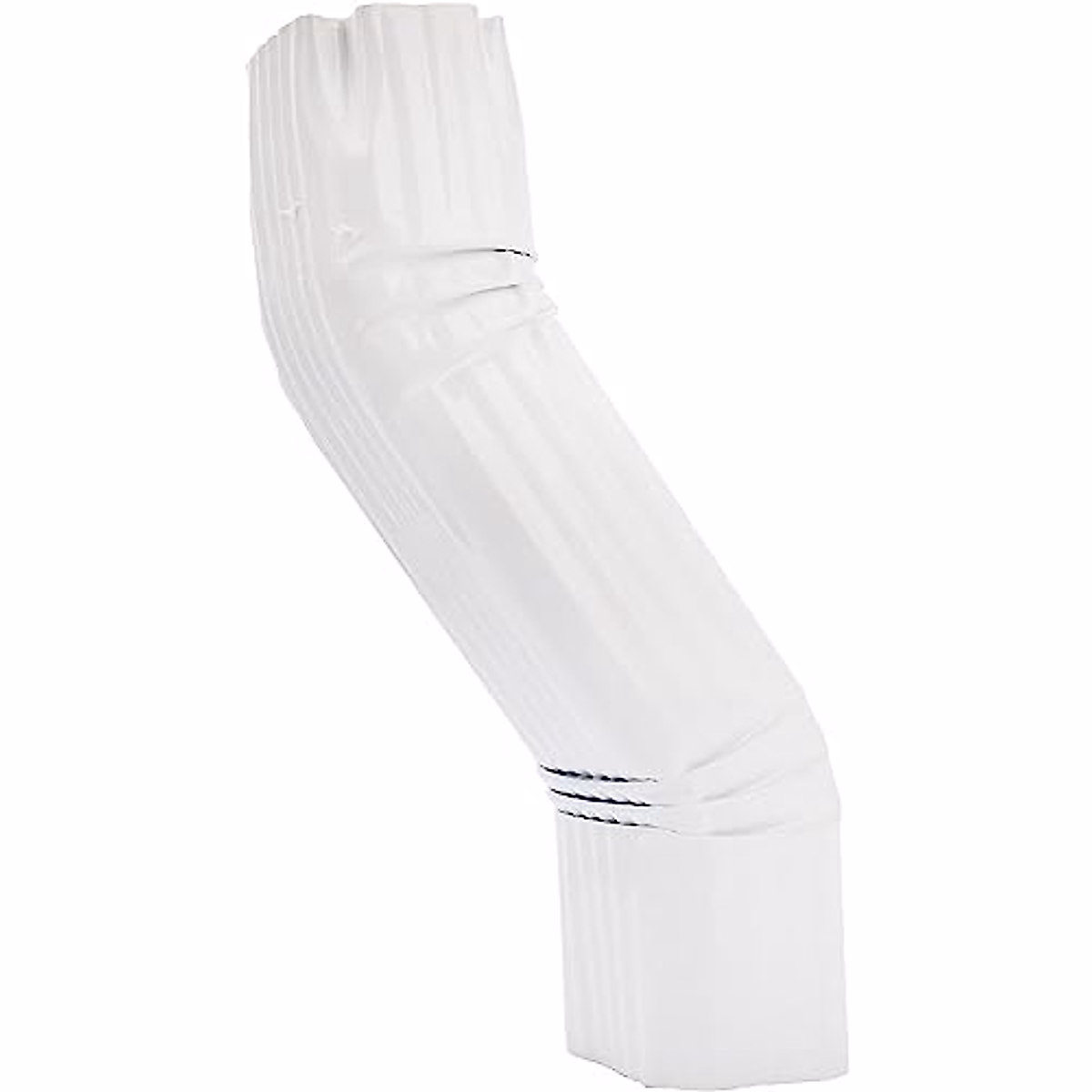 Gutter Downspout OFFSET White (Gloss) Aluminum gutter downspout elbow extensions. (3X4 A-Style)