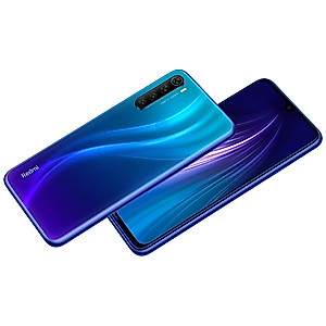 Xiaomi Redmi Note 8 (64GB, 4GB) 6.3" Display, Helio G85, 48MP Quad Camera, Dual SIM GSM Unlocked - US & Global 4G LTE International Version (Blue)