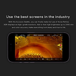 Accsoon SeeMo HDMI to USB Monitoring Adapter for iPhone/iPad, FHD 1920 * 1080 60fps Support H.264 Video Compression RTMP Live Streaming Support（Grey）