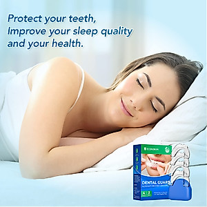 Rossy Mouth Guard for Clenching Teeth at night, Moldable Night Guards for Teeth Grinding 2 Sizes Pack of 4