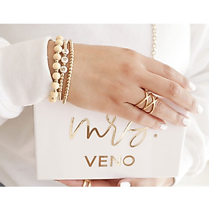 Mrs Beaded Bracelet Gift Jewelry for Bride Future Mrs Gifts Bride to Be Bracelet