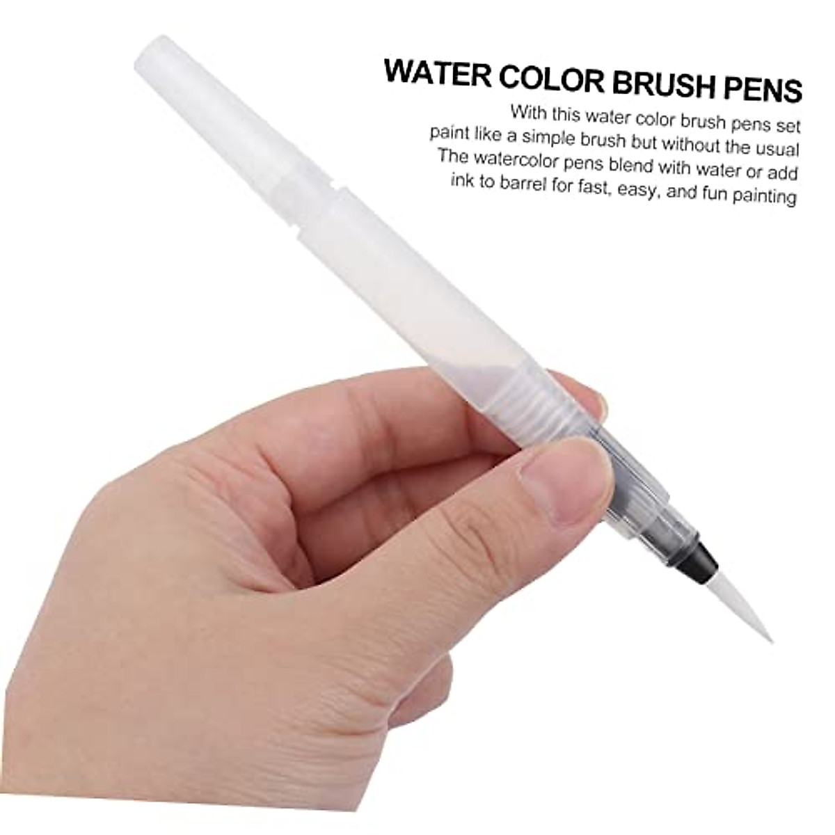 TEHAUX 6pcs Calligraphy Pen Set Oil Painting Brushes Oil Painting Set Watercolor Pens Brush Set Paint Brush Pens Water Brush Pen Set Water Color Brush Pens Water Coloring Brush Pen Pencil