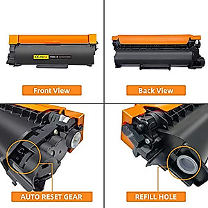 CHINGER Compatible Toner Cartridge Replacement for Brother TN660 TN-660 TN630 for HL-L2300D HL-L2320D HL-L2380DW HL-L2340DW MFC-L2700DW MFC-L2707DW DCP-L2540DW Printer (Black, 2-Pack, High Yield)
