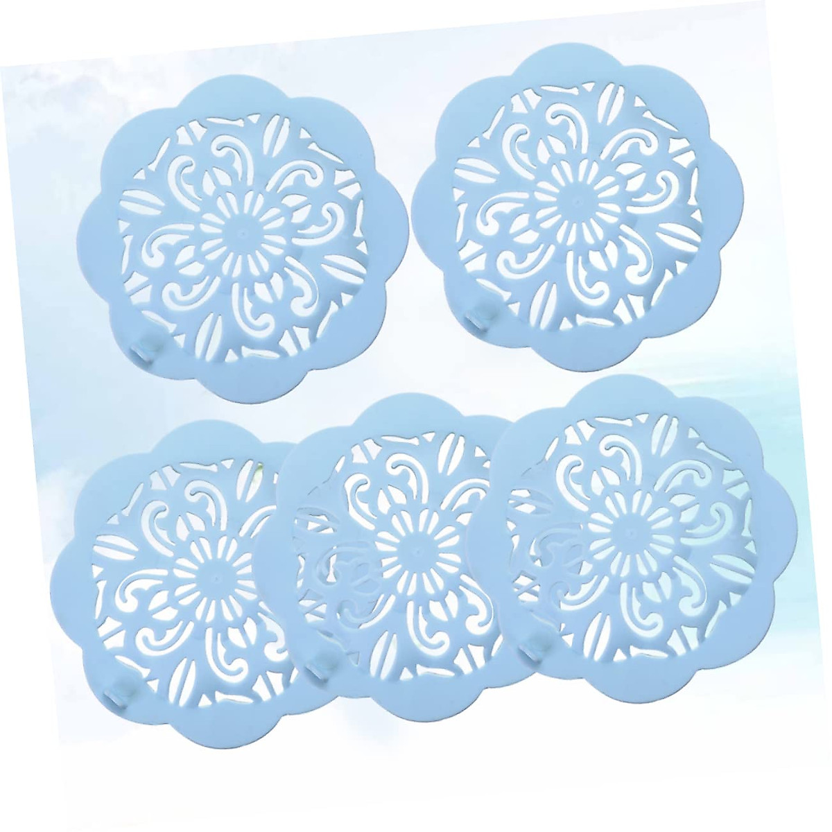 BUTIFULSIC 5pcs Sink Plug Sink Strainer Plug Sink Strainer Stopper Drain Filter Strainer Drain Cover Sink Drain Filter Bath Filter Tub Strainer Hair Catcher Filter for Sink Hair Organ Pool