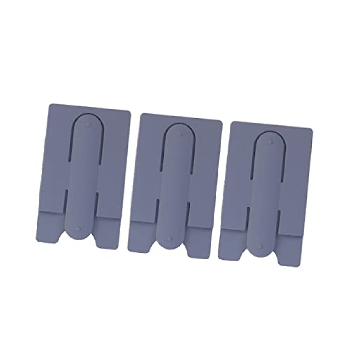 Mikikit Wallet Purse Id Wallet 9 pcs Gray Phone Kickstand On Stick Universal Back with Holder Silicone Cell Wallet Adhesive Tink Fits Smartphones Pocket Credit for Wallet Purse Id Wallet