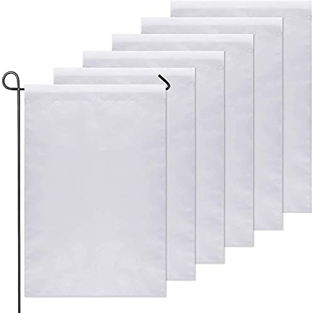 BULLETSHAKER Blank Garden Flag for Vinyl - Sublimation Flags Blank Polyester 3-Layer Weave Strands - DIY Plain Garden Flag 10Pcs 12 x 18 inches (30x45CM)