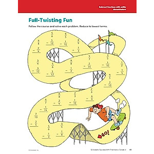 Scholastic Success with Fractions Grade 4 Workbook