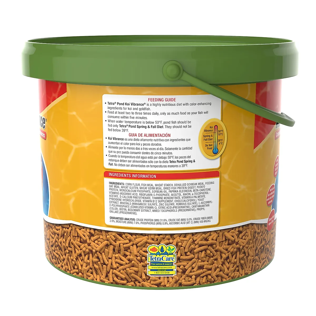 TetraPond Koi Vibrance, Soft Sticks, Easy to Digest Floating Pond Food, 3.31 lbs