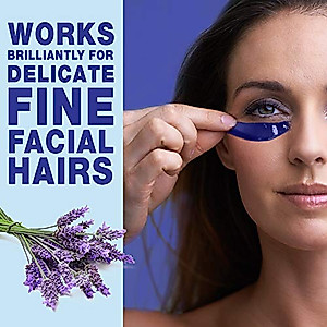 BLITZWAX Waxing Kit Hair Removal Wax Warmer Kit with Sensitive Skin Formula 14oz Lavender Hard Wax Beans for Facial Eyebrow Armpit Bikini Brazilian, Removes All Hair Types