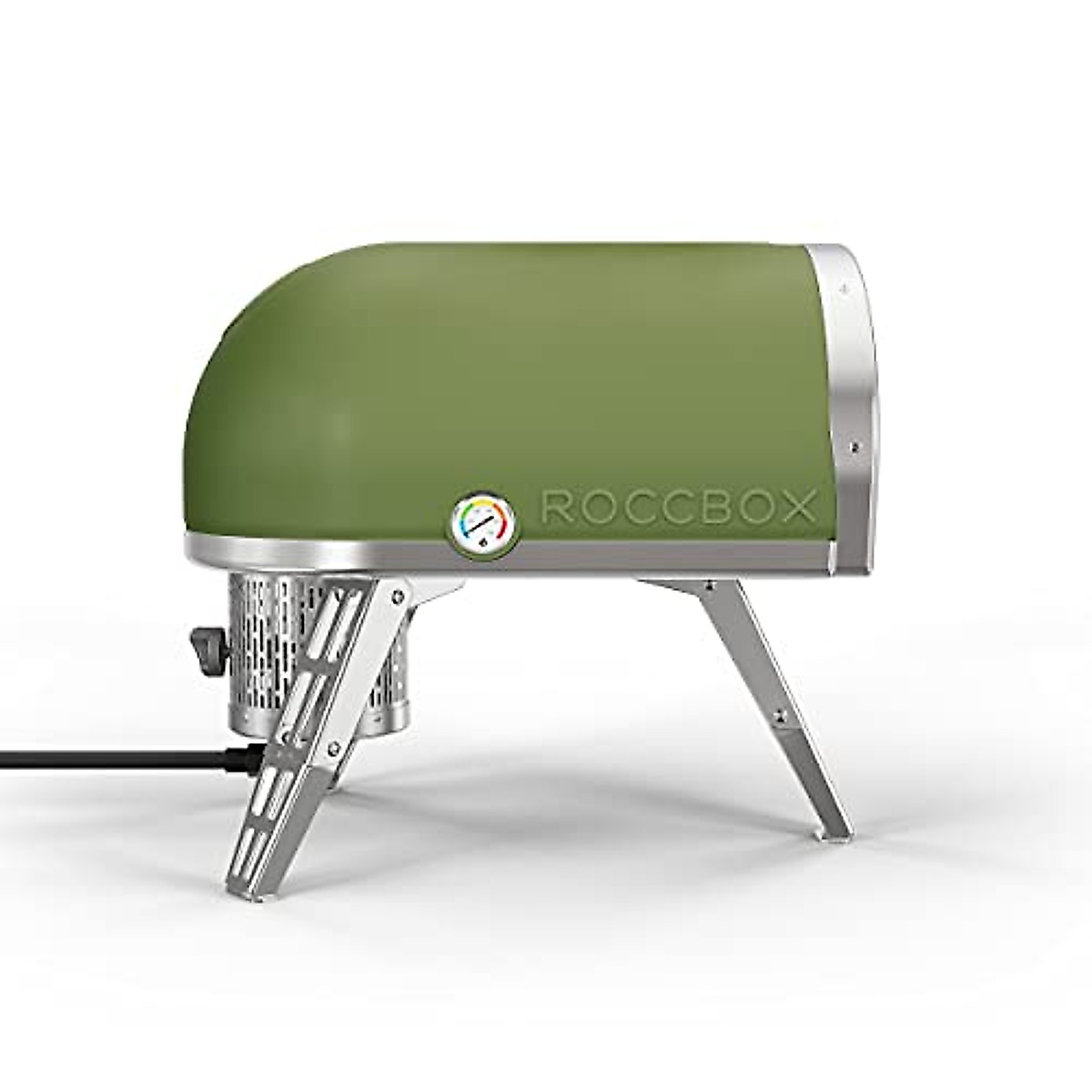 ROCCBOX Pizza Oven by Gozney | Portable Outdoor Oven | Gas Fired, Fire & Stone Outdoor Pizza Oven - New Olive Green