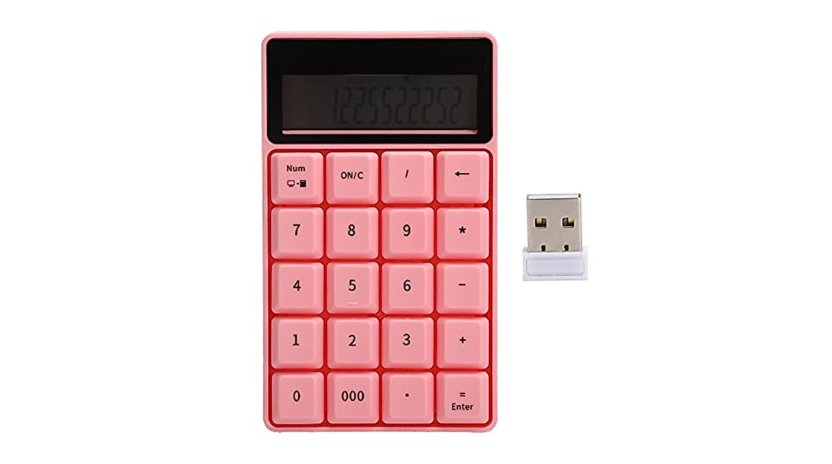 Wireless Numeric Keypad & Calculator by Sanpyl | 2.4G Wireless, Waterproof