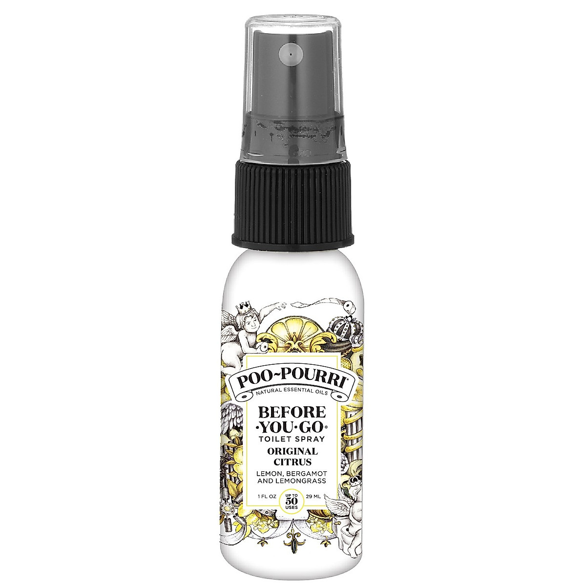 Poo-Pourri Before-You-Go Toilet Spray, Original Citrus, 1 Fl Oz - Lemon, Bergamot and Lemongrass