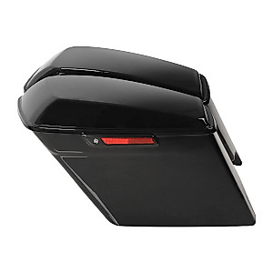 TCT-MOTORPARTS 5" Saddlebags Stretched Extended Saddle Bags Fit for 2014-2023 Harley Touring Models FLT, FLHT, FLHTCU, FLHRC, Road King, Road Glide, Street Glide, Electra Glide, Ultra-Classic