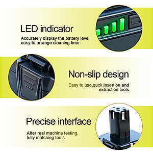 JGSPJ 4.0Ah Battery Replacement for Ryobi 18V ONE+ Battery P102 P103 P104 P105 P107 18Volt Lithium Battery 2Packs