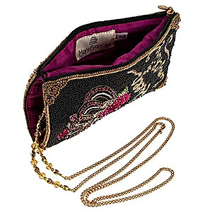 Mary Frances Queen of Everything Crossbody Phone Bag, Black