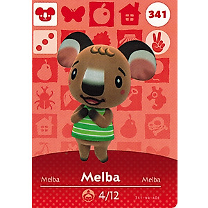 Nintendo Animal Crossing Happy Home Designer Amiibo Card Melba 341/400 USA Version