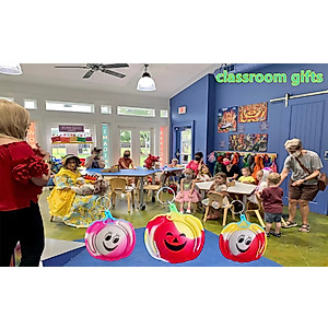 20 Packs Bulk Halloween Pumpkin Fidget Mini Pop for Kids Party Favors and Classroom Students Gifts