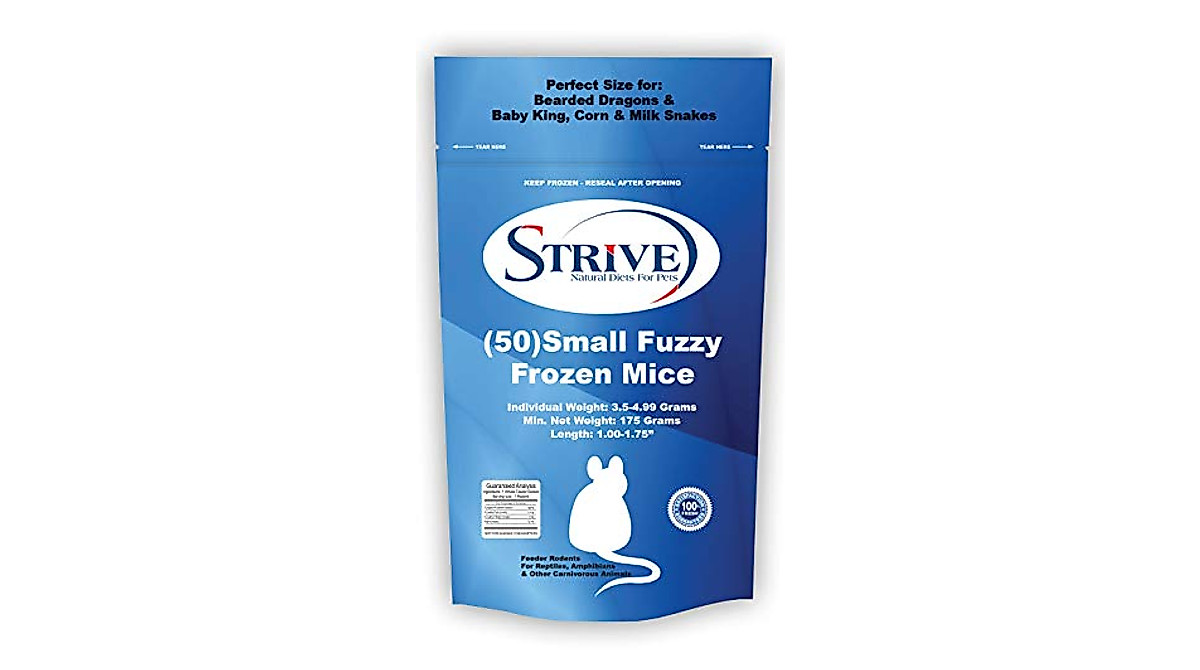 Premium Frozen Small Fuzzy Mice for Reptiles & Amphibians