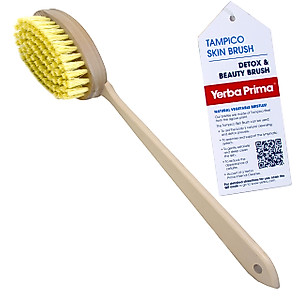 Yerba Prima Tampico Skin Brush for Exfoliation and Blood Circulation - 1 Brush