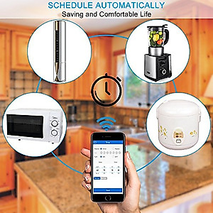 MHCOZY Mini 1 Gang WIFI Light Switch Breaker Module,Smart Life/Tuya App and Bluetooth Wireless Remote Control, Compatible with Alexa Echo and Google Home,1/2 Way 16A
