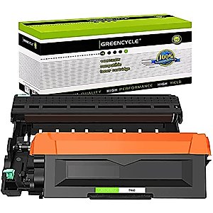 greencycle 1 Pack TN660 TN-660 Black Toner Cartridge & 1 Pack DR630 Drum Unit Compatible for Brother DCP-L2520DW DCP-L2540DW HL-L2360DW HL-L2380DW MFC-L2700DW MFC-L2740DW Laser Printer
