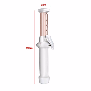 Mini Cordless Curling Iron,30W 2 in 1 USB Rechargeable Ceramic Hair Curling Wand Travel Hair Straightener Curler for Hair Styling, Wet and Dry Use (white)