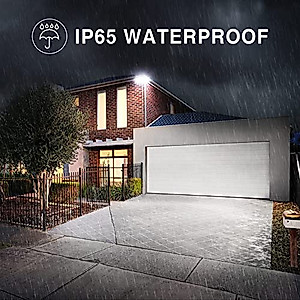 Onforu 100W Flood Lights Outdoor, 9000LM Super Bright LED Flood Light Outdoor Switch Controlled, IP65 Waterproof LED Exterior Floodlight with 3 Adjustable Head, 6500K White Outdoor Security Light