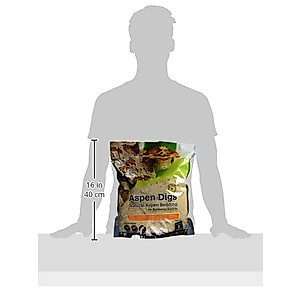 Galápagos (05064) Aspen Digs Shavings Bedding, 8-Quart, Natural