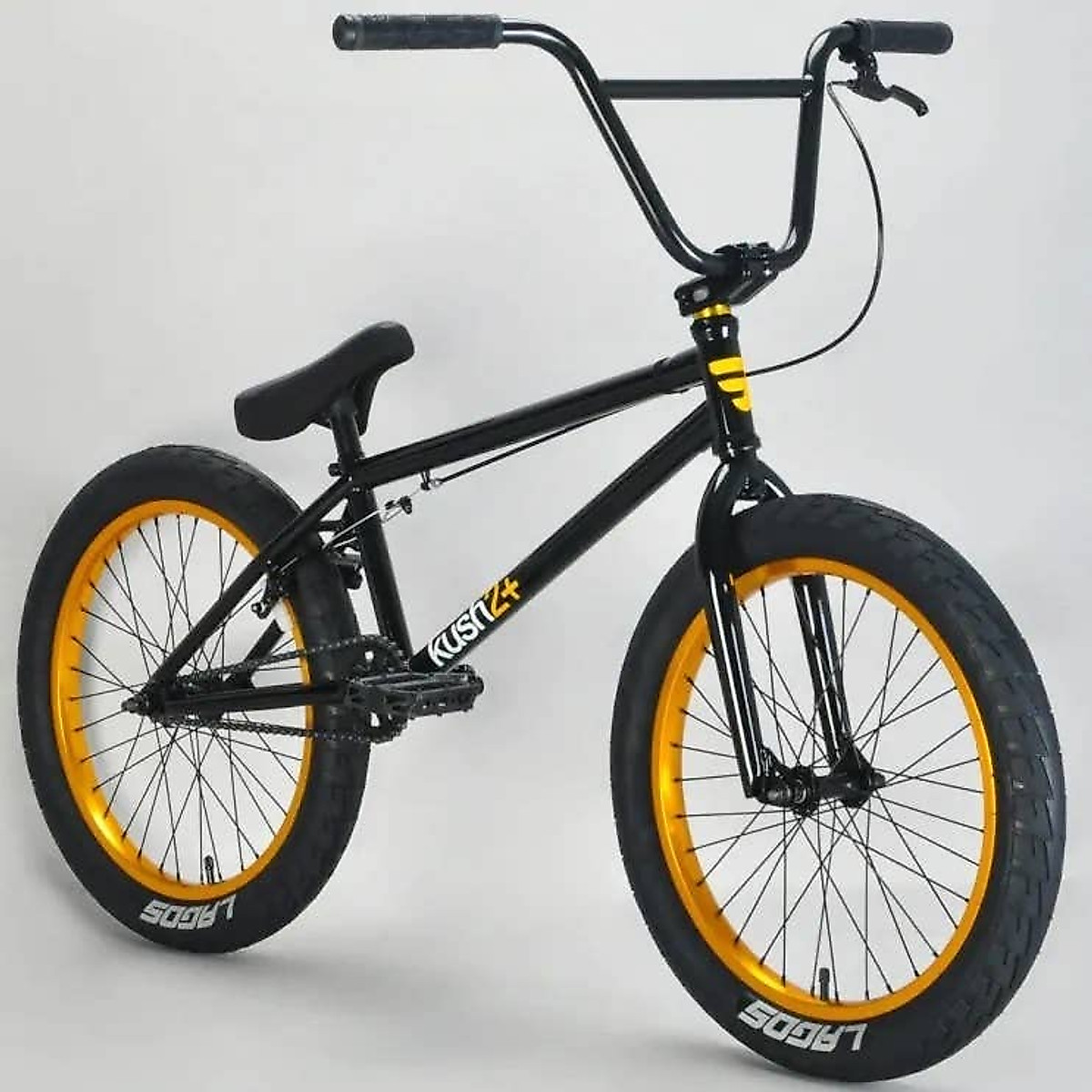 Mafiabikes Kush 2+ 20 inch BMX Bike Black Gold