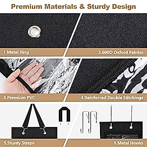 PITCH + PULSE Legging Storage Organizer, 24 Roll Independent Clear Compartments Hanging Closet Organizers and Storage for Clothes, Foldable Space Saving Bags