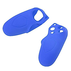 Shipenophy Protection Cover Soft Material Silicone Professional Manufacturing Delicate Designed Gamepad 1 Pair Split Scratchproof for PS4(sea ​​Blue)