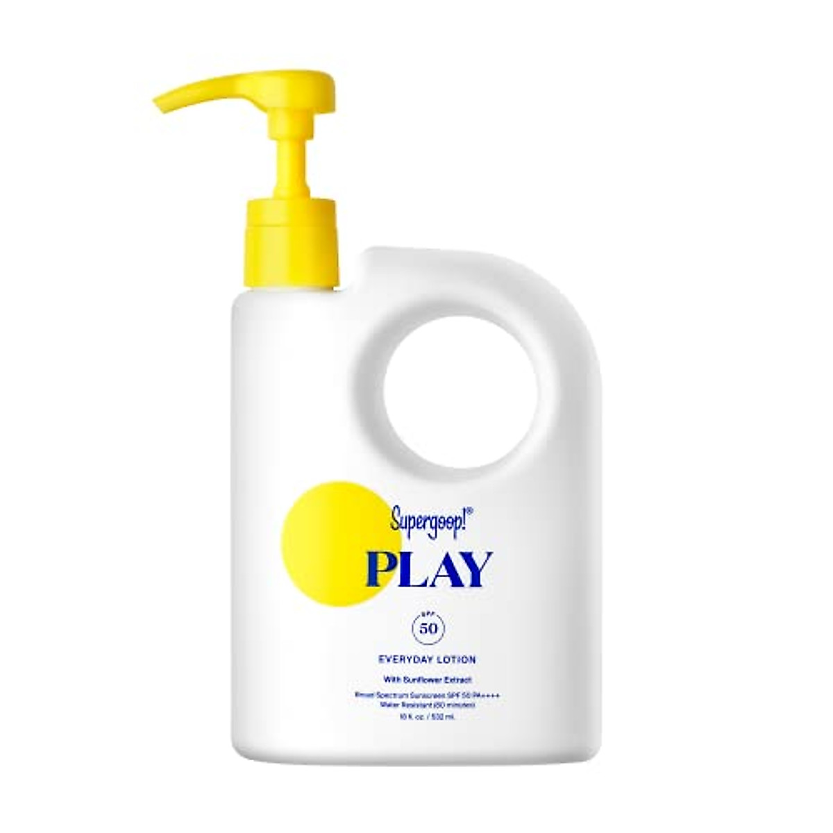 Supergoop! PLAY Everyday Lotion SPF 50-18 fl oz - Broad Spectrum Body & Face Sunscreen for Sensitive Skin - Great for Active Days - Fast Absorbing, Water & Sweat Resistant - Reef Friendly