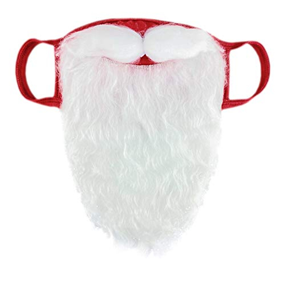 Encased (2 Pack) Face Mask Funny Bearded Holiday Santa Costume for Adults for Christmas 2021 (One size fits all)