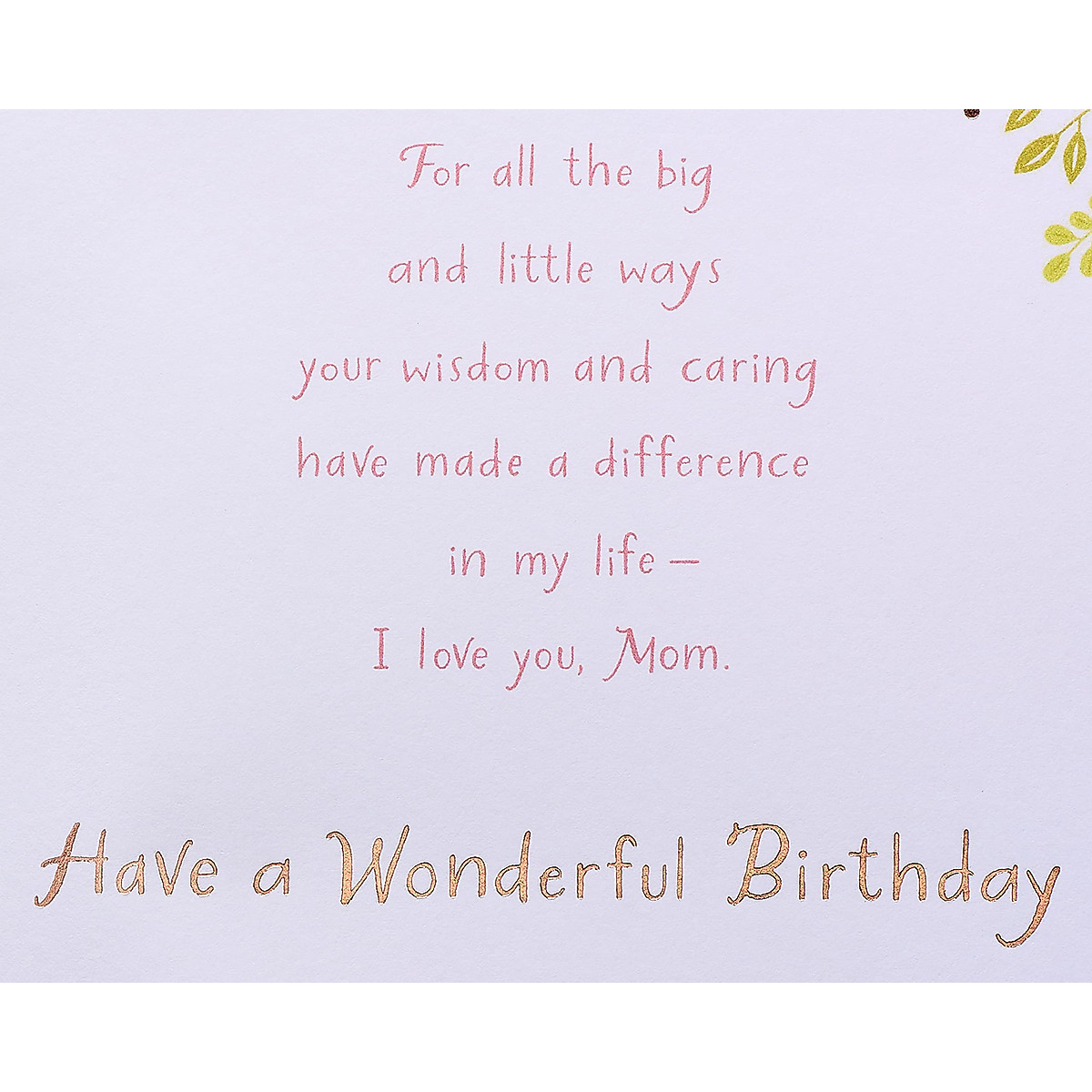 American Greetings Birthday Card for Mom from Daughter (With Love)