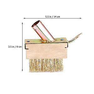 Happyyami 2PCS Weeding Wire Brush Tools Patio Weed Brush Head Set Replacement Gardening Weeding Tool Weed Remover for Outdoor Patio, Paving, Sideway, Garden Path and Driveway