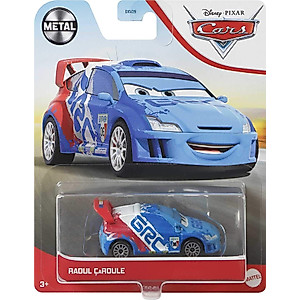 Disney Cars Toys and Pixar Cars Raoul Çaroule, Miniature, Collectible Racecar Automobile Toys Based on Cars Movies, for Kids Age 3 and Older, Multicolor