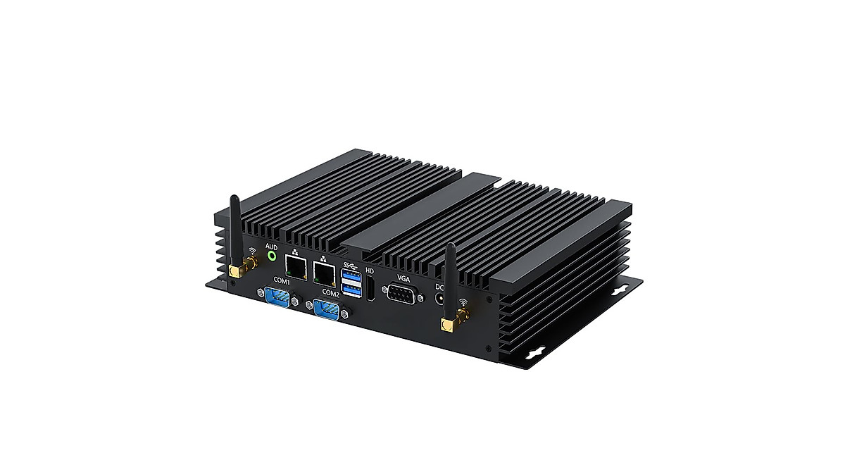 Thdeukoty Fanless Mini Industrial PC, Desktop Computer Core i7-5500U ...