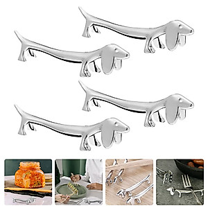 Tofficu 6pcs Puppy Chopstick Rest Japanese Chopstick Rest Dining Room Decor for Table Fondant Molds Chopstick Stand Holders Ceramic Decor Chopsticks Stand Fork Tableware Zinc Alloy Bracket