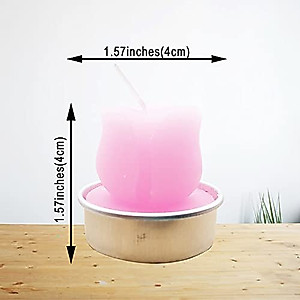 12 Pieces Flower Tealight Candles Cactus Candles Succulent Tea Lights Candle Fancy Plant Candle for Decorative Party Favor