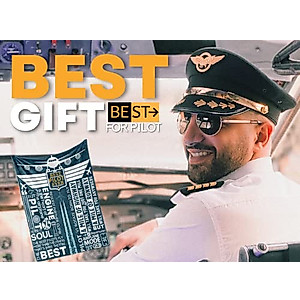 InnoBeta Pilot Gifts Aviation Men, Aviation Gifts Idea, Aviator Flannel Throw Blanket, Inspirational Encouragement Gifts for Best Pilot Ever, 50" x 65"